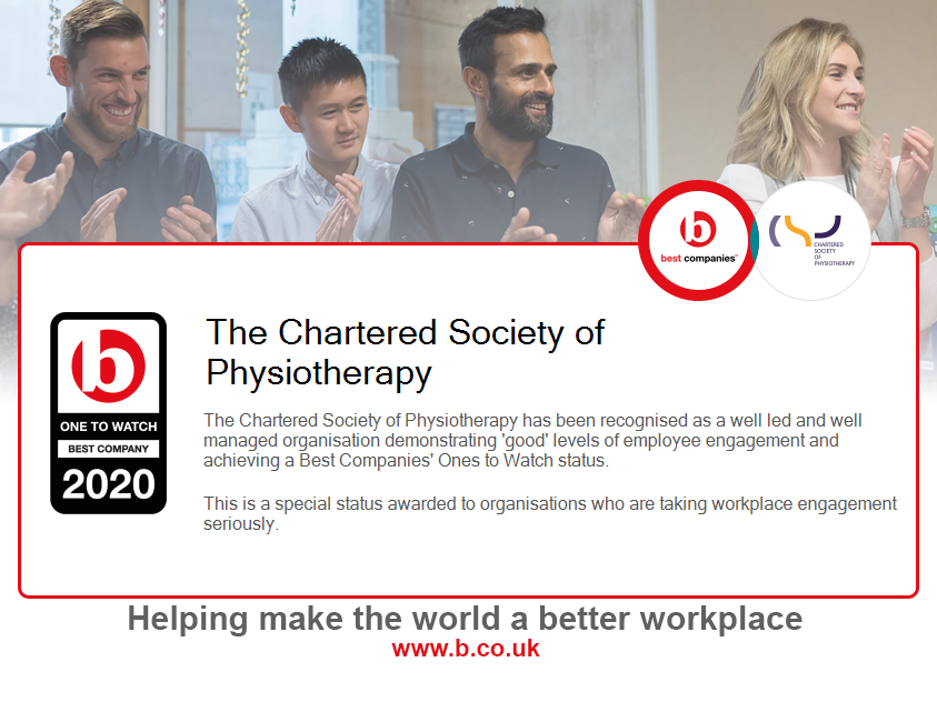 The Chartered Society of Physiotherapy Company Profile | Best Companies